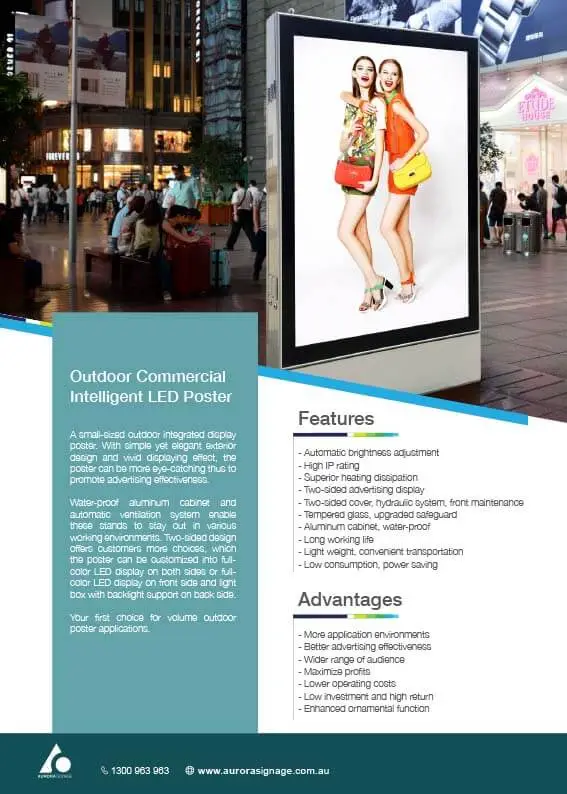 Product Information - Aurora Signage